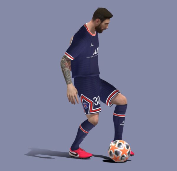 3D Rigged Lionel Messi PSG - 3DPassion.NET