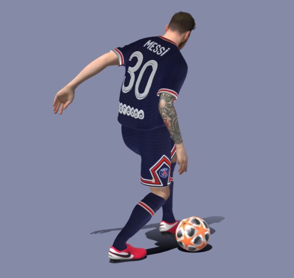 3D Rigged Lionel Messi PSG - 3DPassion.NET