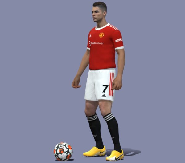 3D Rigged Cristiano Ronaldo Manchester United 3D Model | 3DPassion