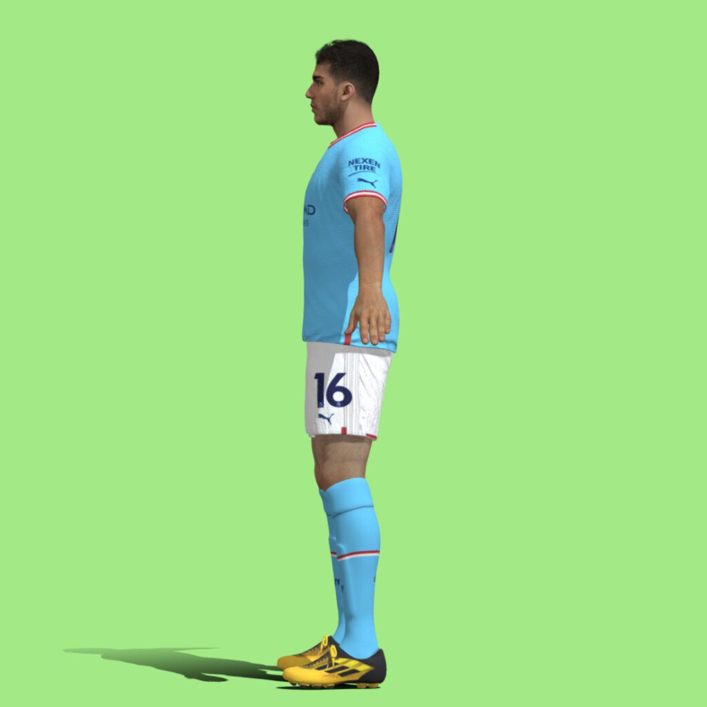 T-Pose Rigged Rodri Manchester City - 3DPassion.NET