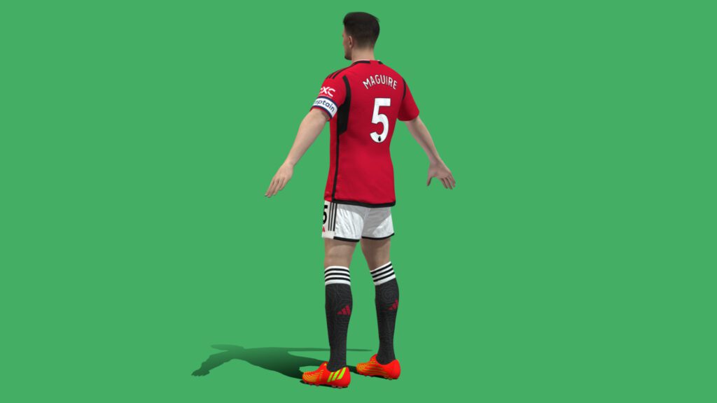 3D Rigged Harry Maguire Manchester United 2024 - 3DPassion.NET