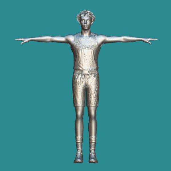 T-Pose Rigged Max Christie Los Angeles Lakers 23 - 3DPassion.NET