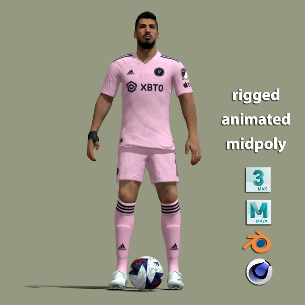 3D Luis Suarez Miami animation - 3DPassion.NET