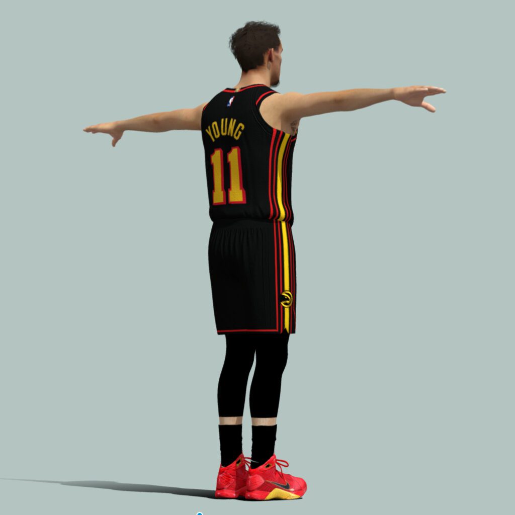 T-Pose Trae Young Atlanta Hawks NBA - 3DPassion.NET