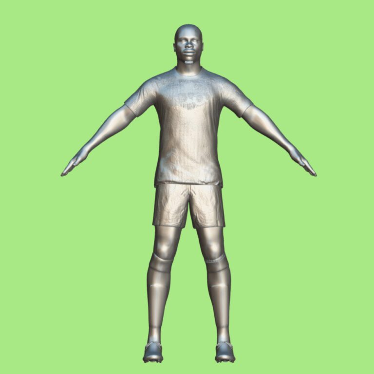 T-Pose body + face rigged Brian Brobbey Ajax 23-24 - 3DPassion.NET