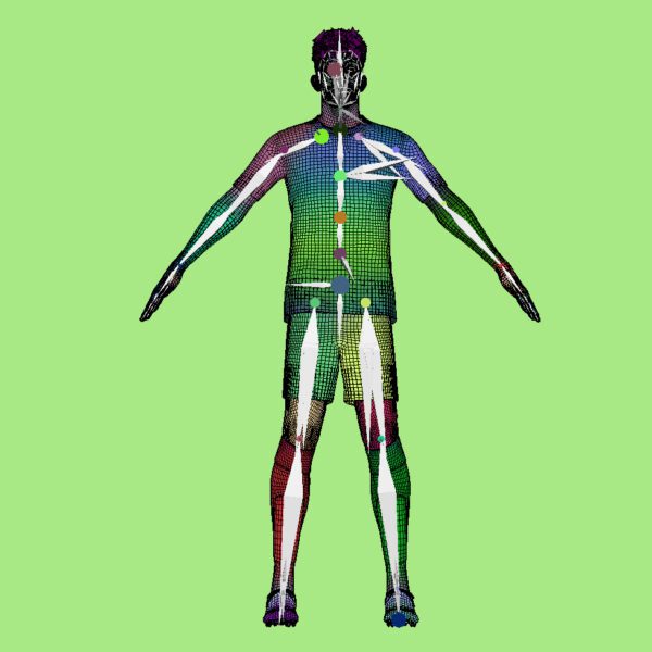 T-Pose body + face rigged Ahmetcan Kaplan Ajax 23-24 - 3DPassion.NET