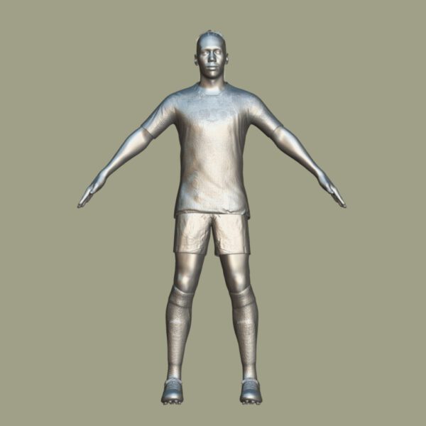 T-Pose body +face rigged Chris Smalling AS Roma 23-24 - 3DPassion.NET