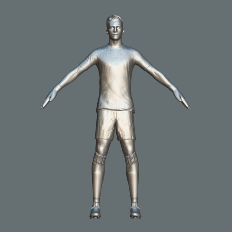 T-Pose body + face rigged Anatoliy Trubin Benfica 23-24 - 3DPassion.NET