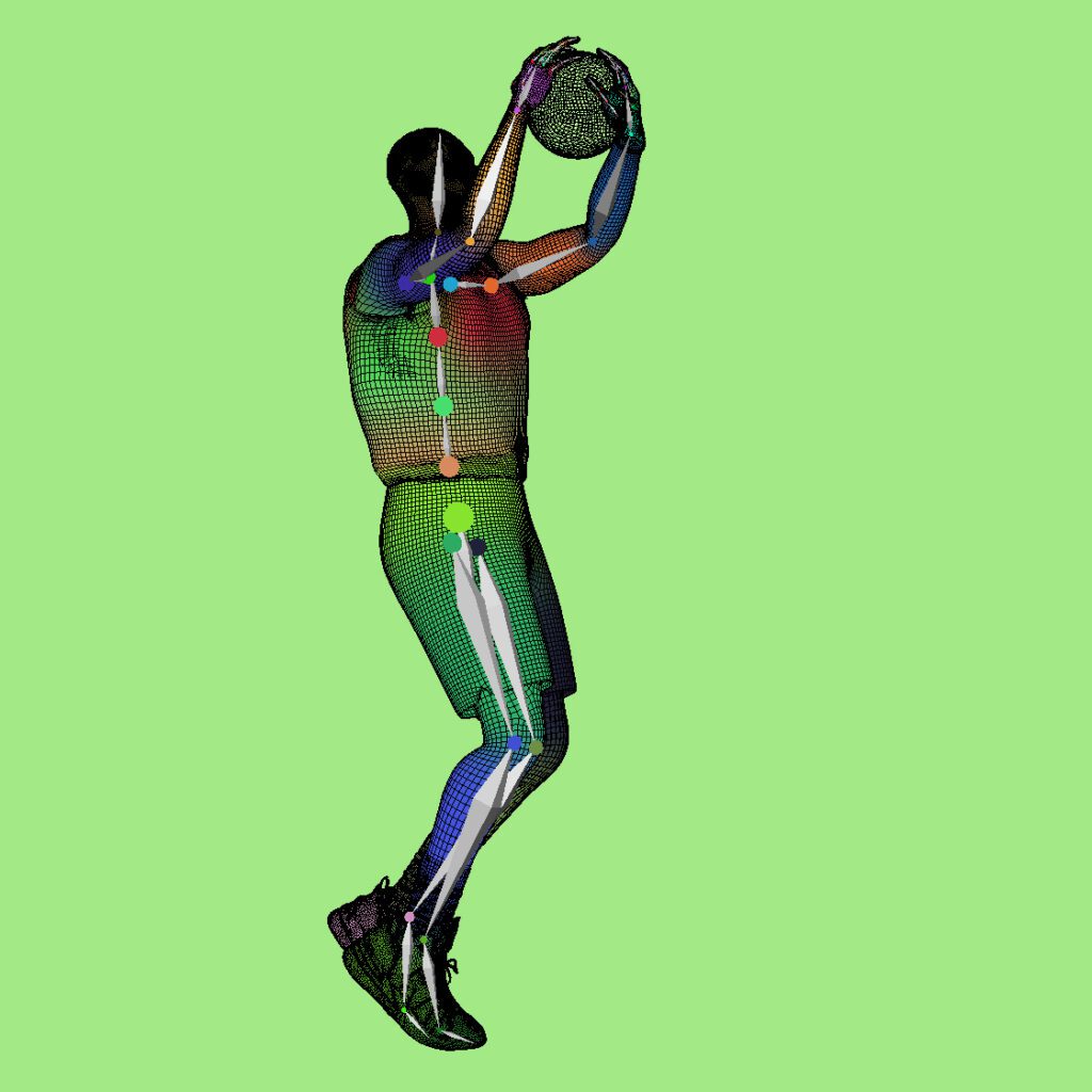 3D Rigged Lebron James shooting NBA - 3DPassion.NET