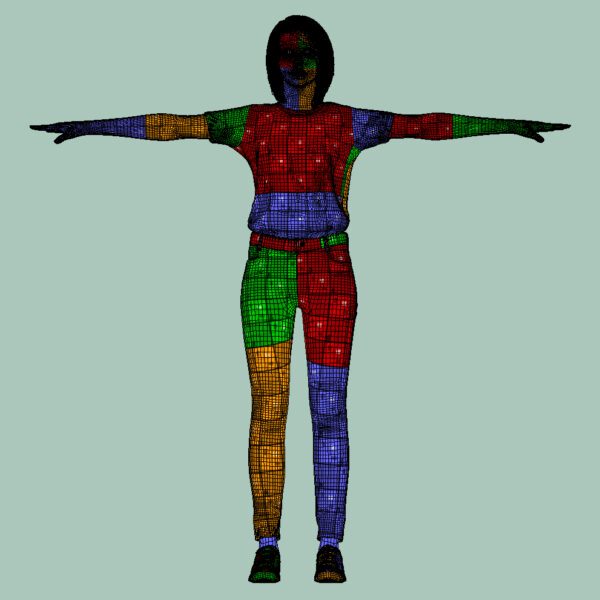 T-Pose Rigged Casual Girl - 3DPassion.NET