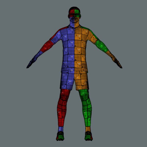 T-Pose Rigged Mitrovic Al Hilal – 3DPassion.NET