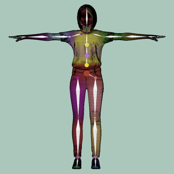 T-Pose Rigged Casual Girl - 3DPassion.NET