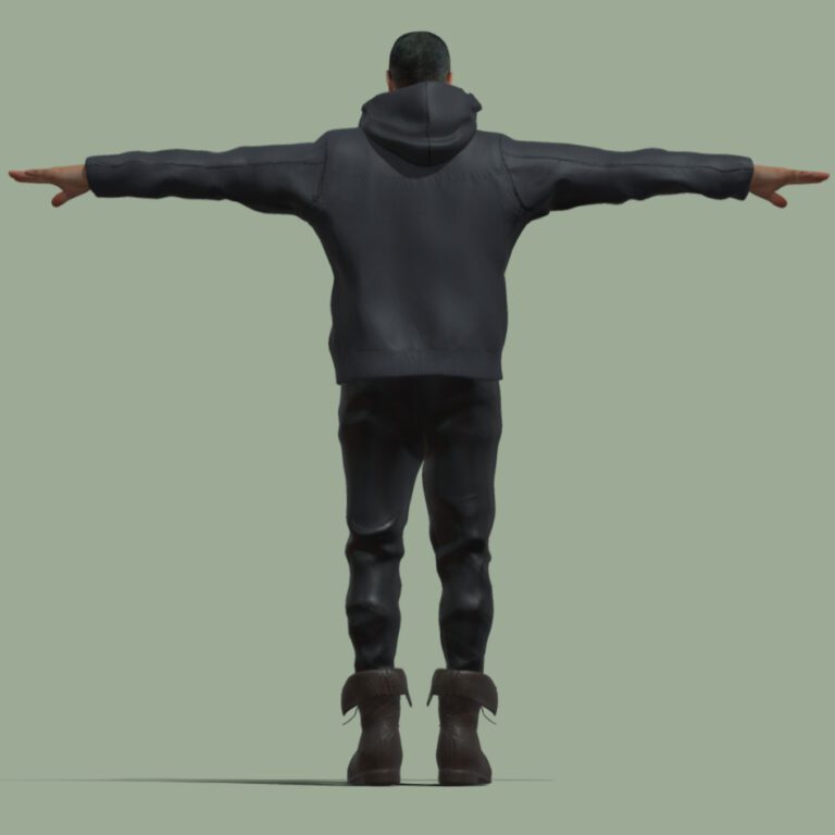 T-Pose Rigged Kanye West rapper - 3DPassion.NET