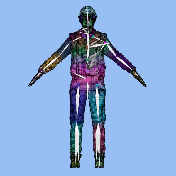 T-Pose Rigged Construction Worker - 3DPassion.NET