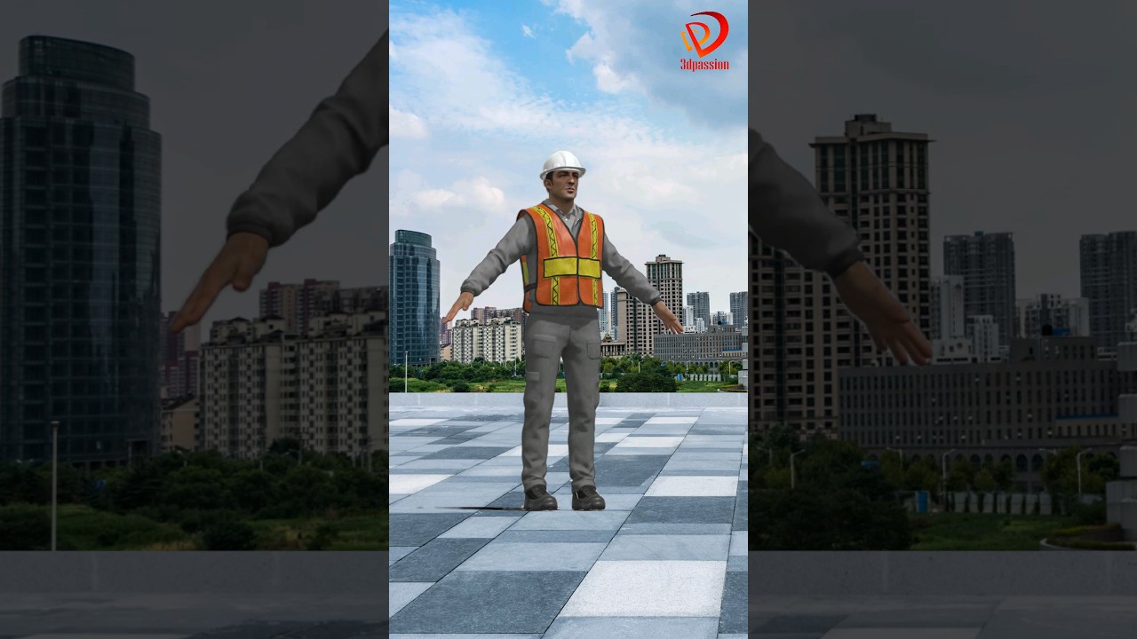 Construction worker 3d animation – 3DPassion.NET