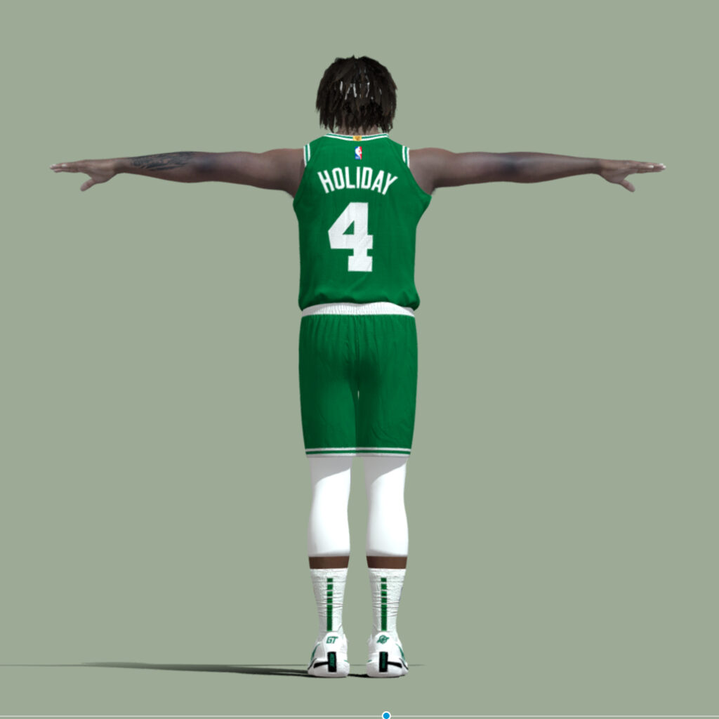 T-Pose Rigged Jrue Holiday Boston Celtics - 3DPassion.NET