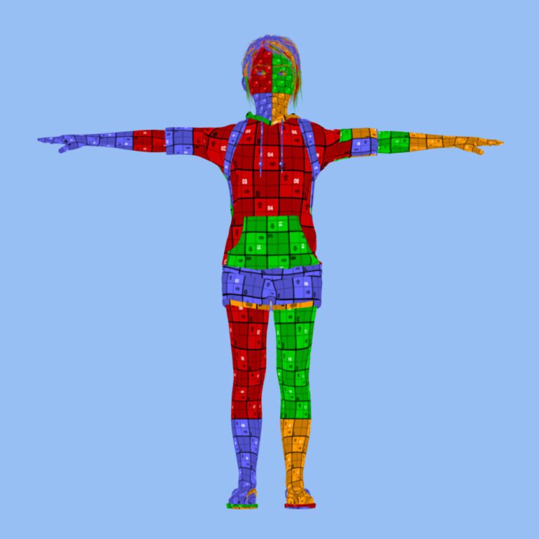T-Pose Rigged Little Girl – 3DPassion.NET