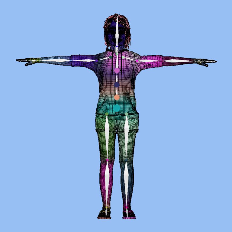 T-Pose Rigged Little Girl - 3DPassion.NET