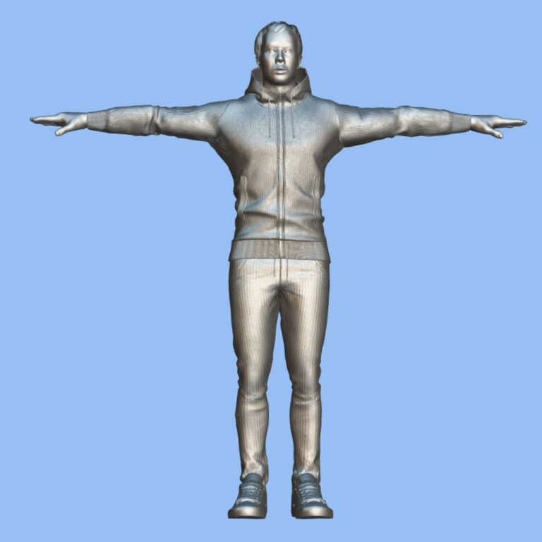 T-Pose Rigged Sport man 3D Model | 3DPassion