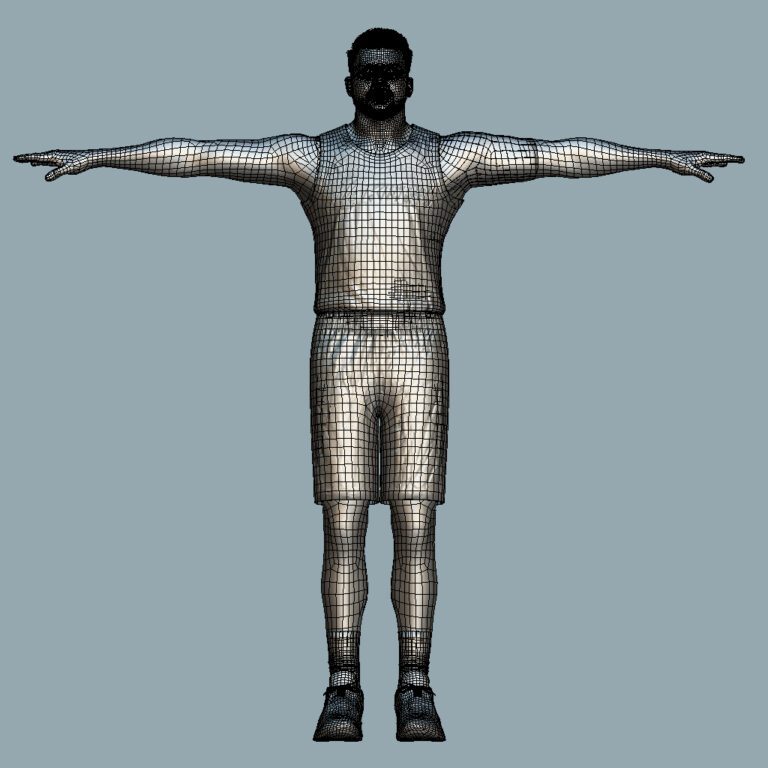 T-Pose Rigged Luka Doncic Los Angeles Lakers - 3DPassion.NET